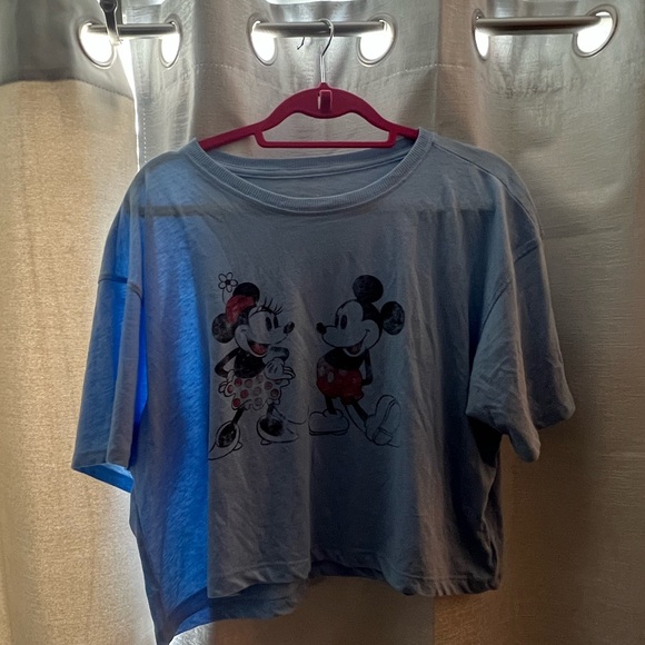 Disney | Tops | Disney Light Blue Mickey And Minnie Kids Tshirt | Poshmark